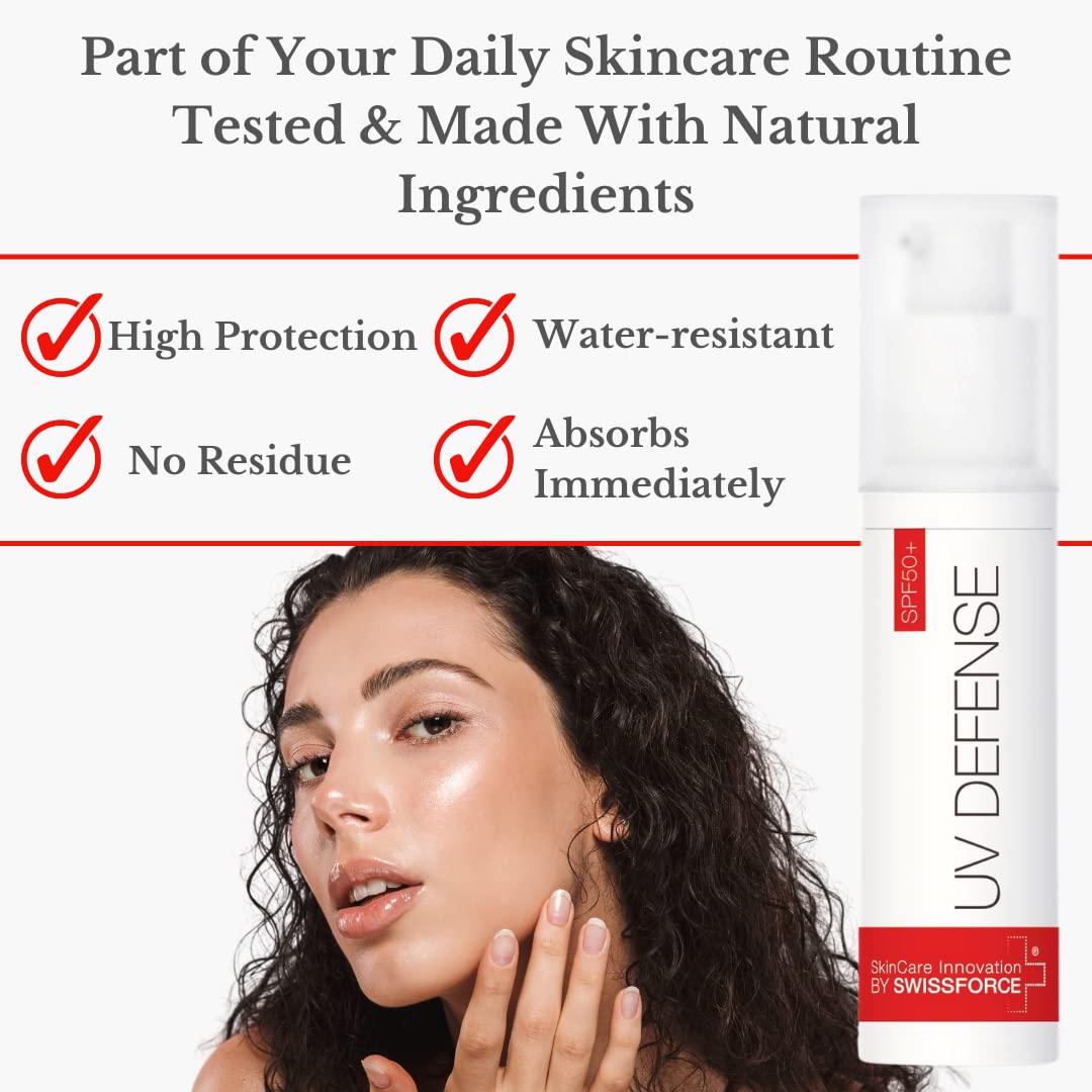 Swissforce UV Defense SPF 50 sunscreen is proven to calm sensitive and ...