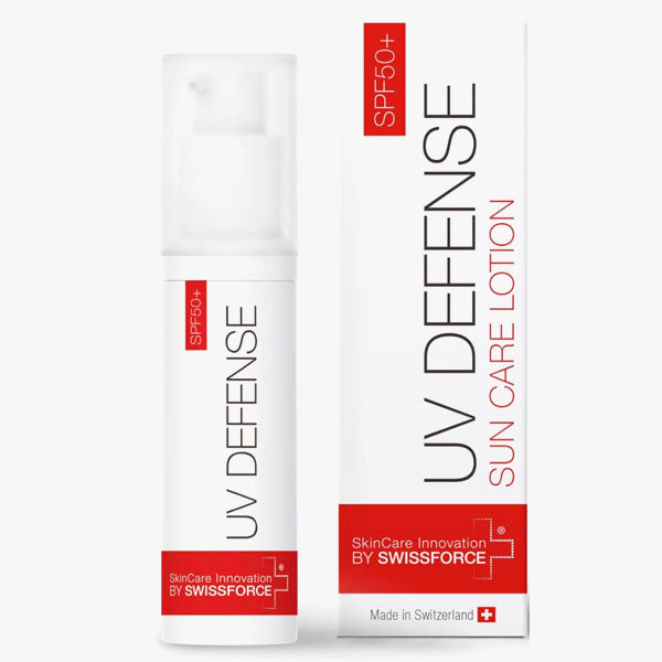 Swissforce UV Defense SPF 50 sunscreen is proven to calm sensitive and ...